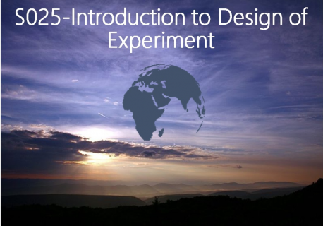 Introduction to Design of Experiments (DOE) (S025)